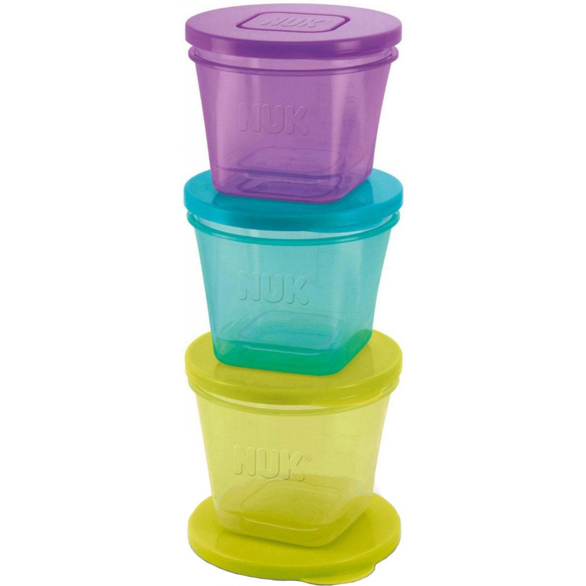 NUK Stackable Food Storage Pots (6 Pots) BPA-Free by Annabel Karmel ...